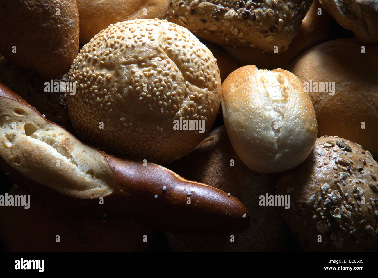 Various kinds of rolls Stock Photo - Alamy