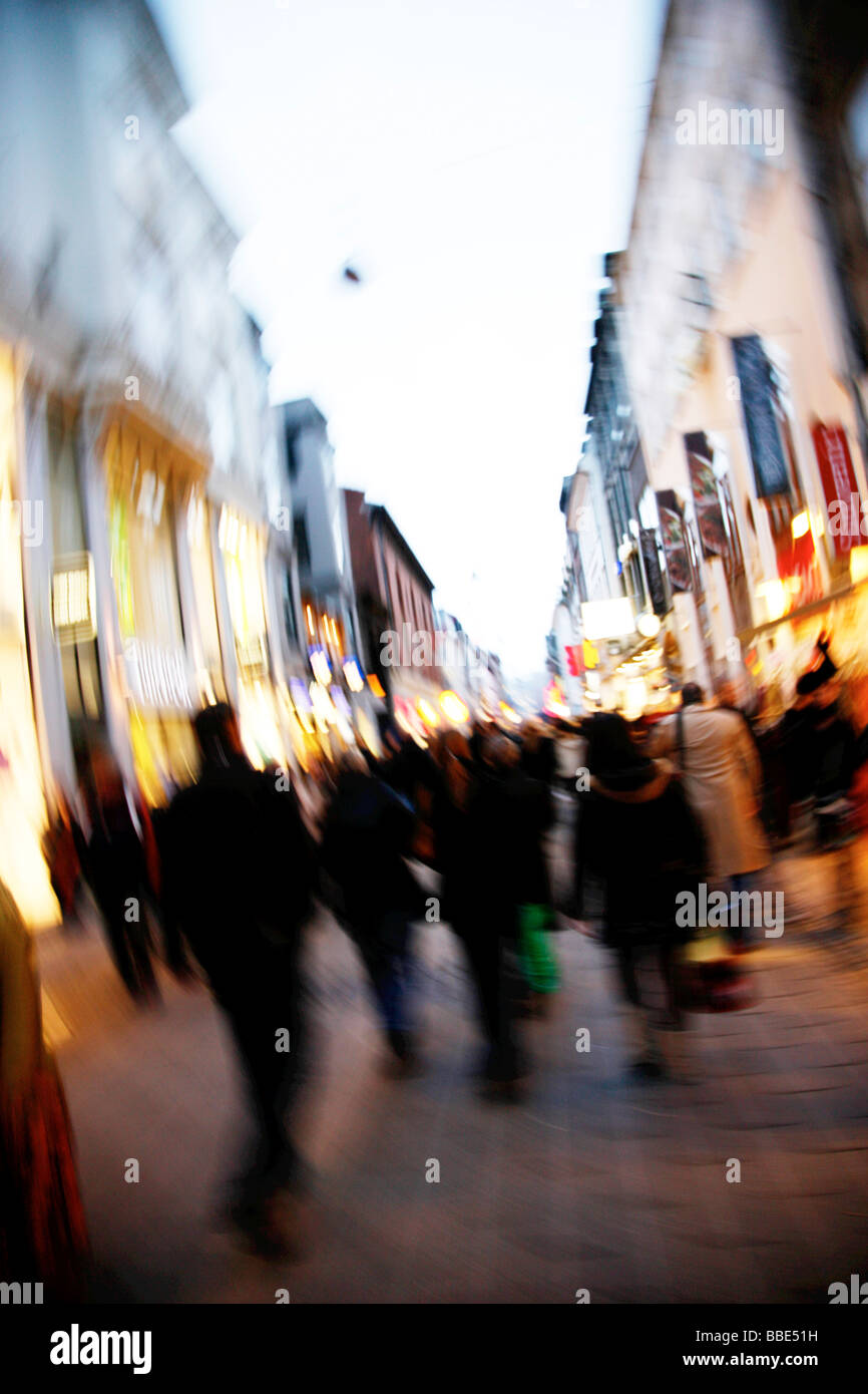 Copenhagen Stroget Shopping Street High Resolution Stock Photography ...