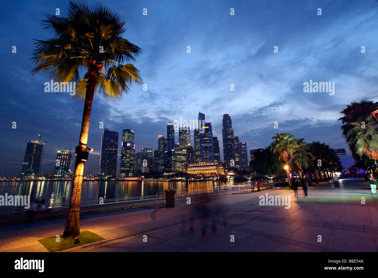 Marina Bay, skyline, Singapore, Asia Stock Photo - Alamy