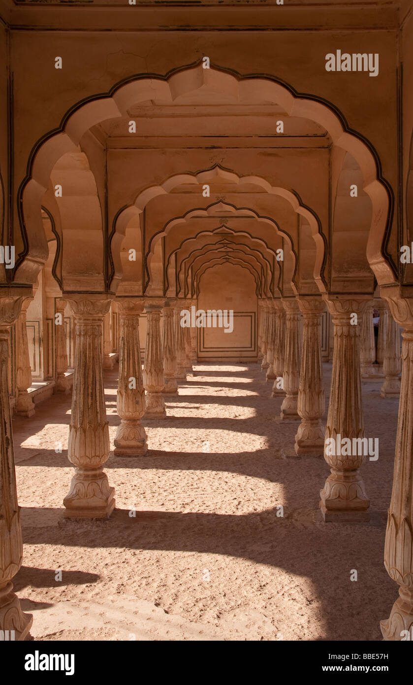 Typical indian architecture in the form of scalloped archways Stock ...