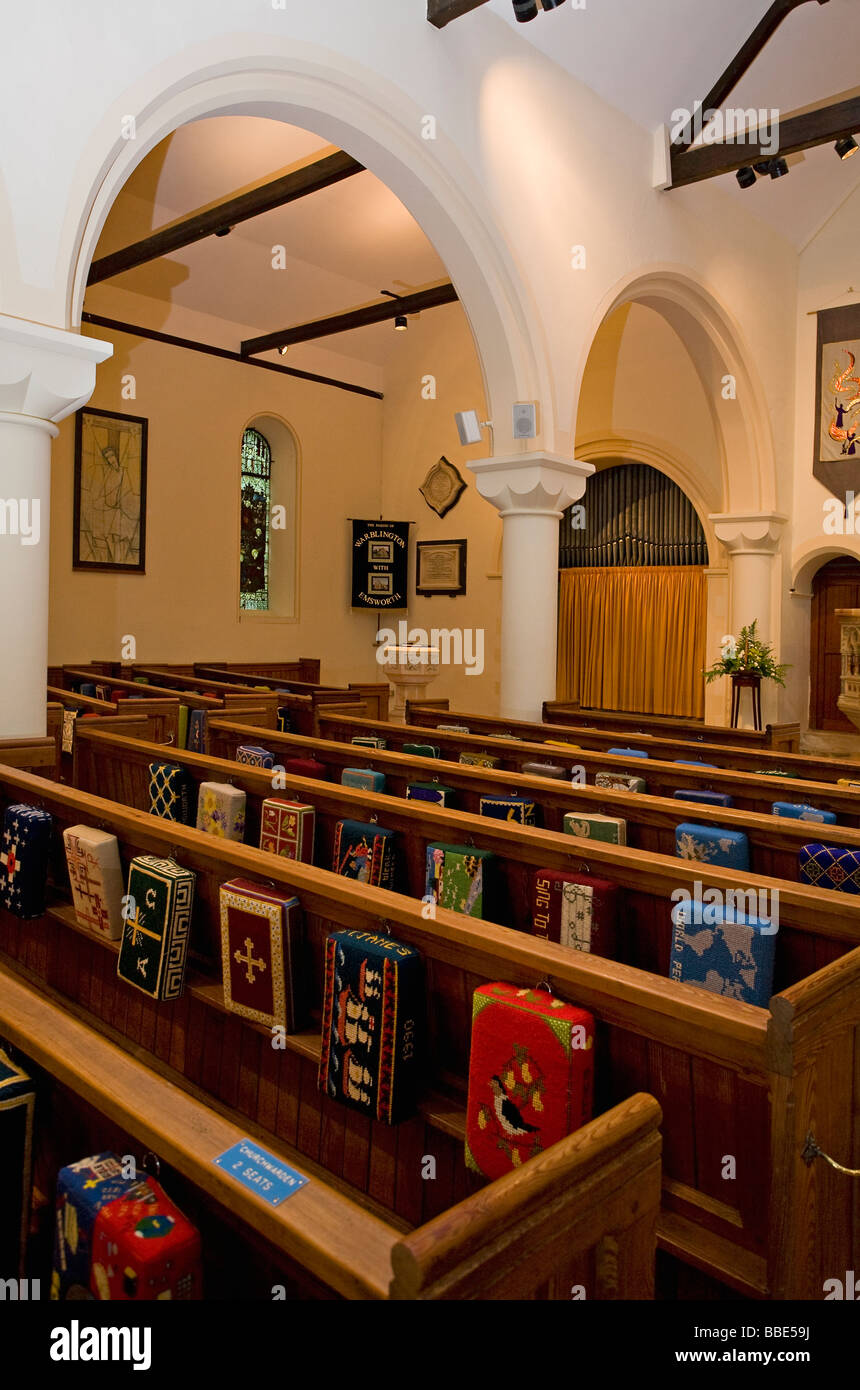 Interior of St James Church of England, Emsworth, Hampshire,UK Stock ...