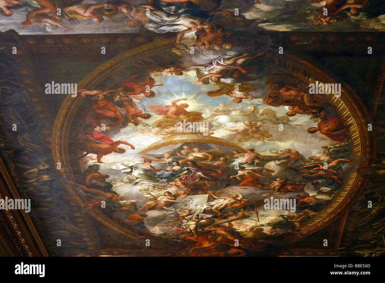 Painted Chapel Ceiling Greenwich London UK Stock Photo - Alamy