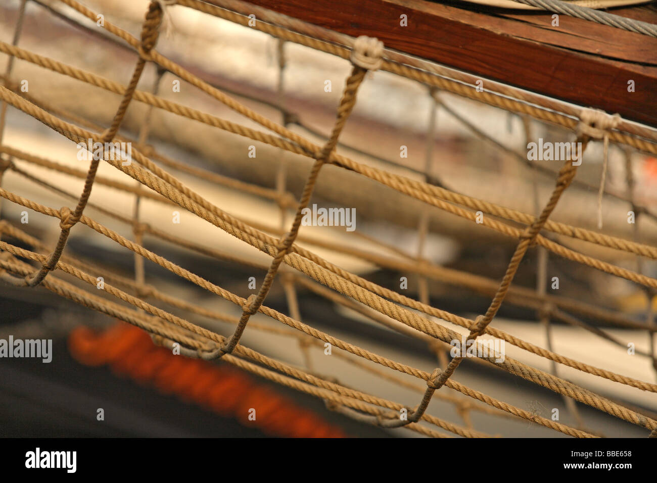 Rigging with sail of a sailing ship hi-res stock photography and images ...