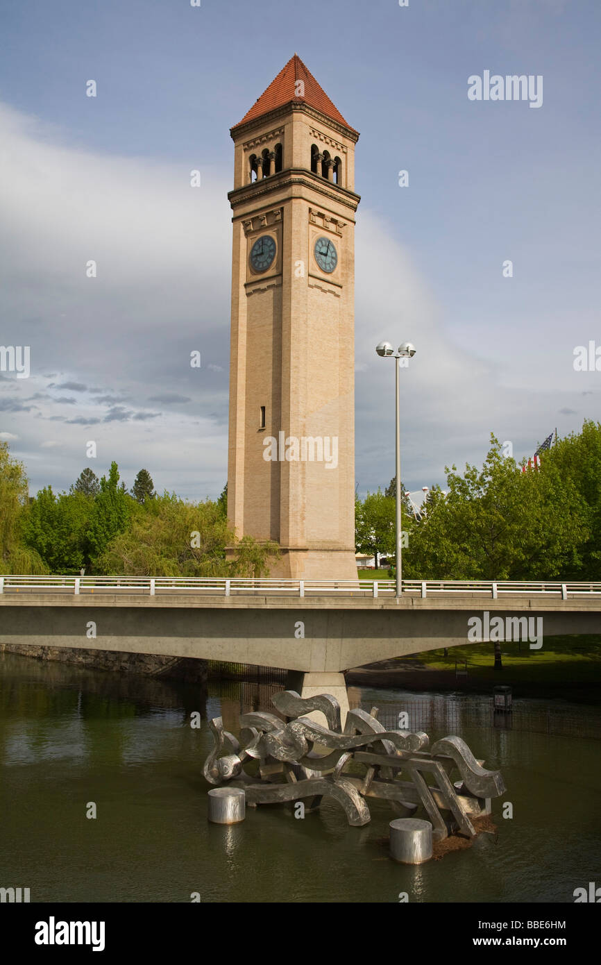 Spokane clock tower hi-res stock photography and images - Alamy
