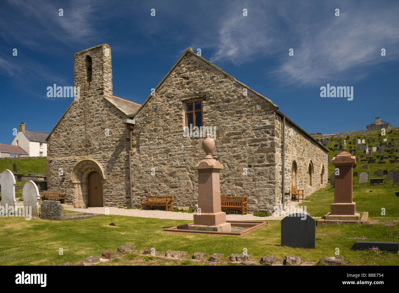 St Hywyn's Church, Aberdaron Stock Photo - Alamy