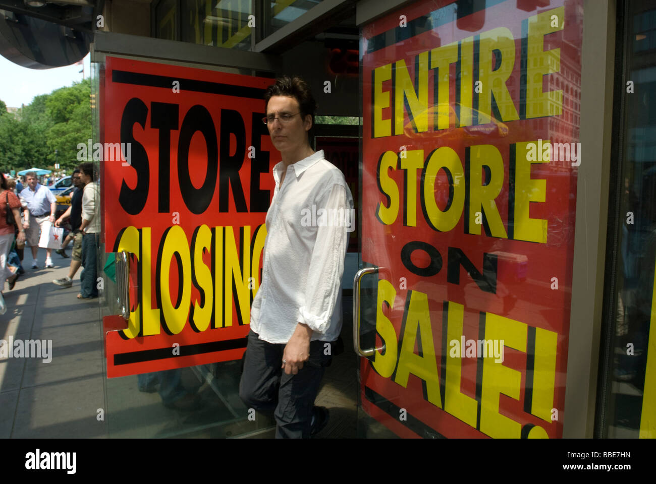 The Virgin Megastore in Union Square on Broadway in New York Stock ...