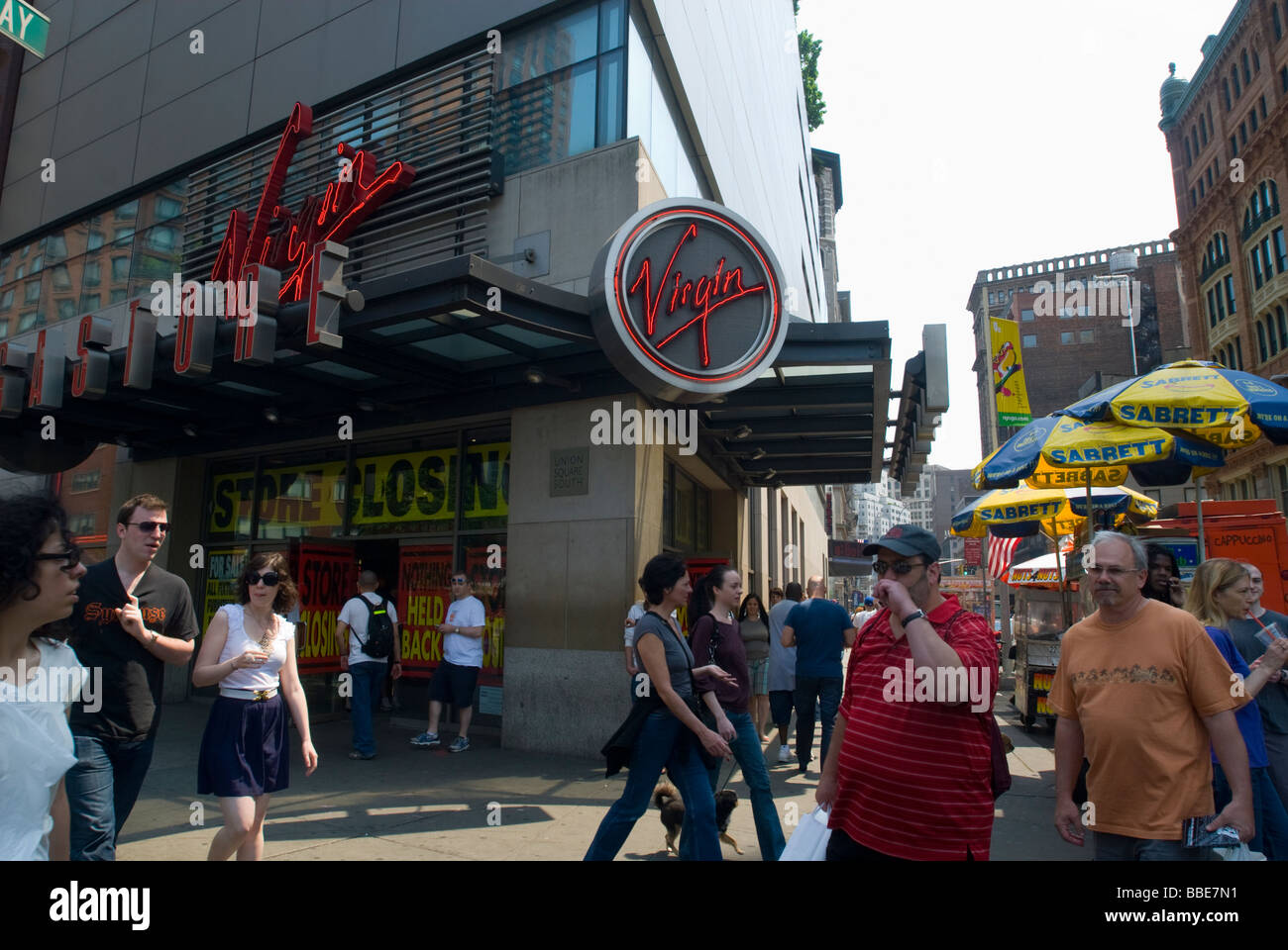 The Virgin Megastore in Union Square on Broadway in New York Stock ...