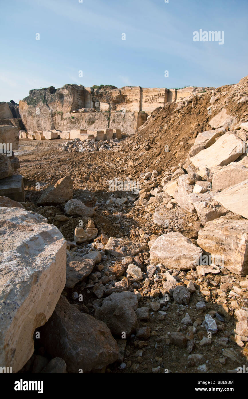 Open pit marble mine in western Turkey Stock Photo - Alamy