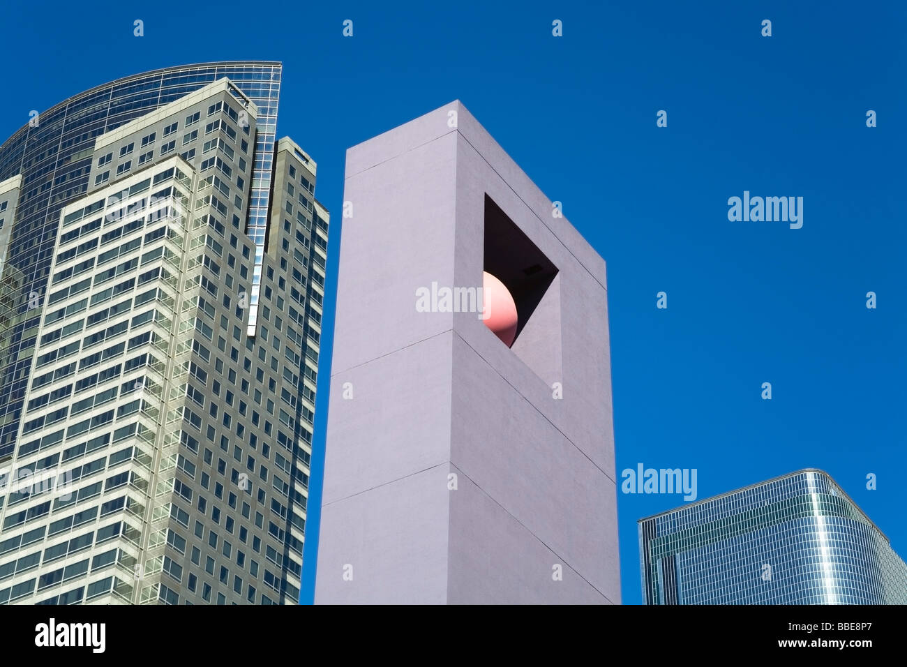 Bell Tower in Pershing Square; Los Angeles, California, USA Stock Photo ...