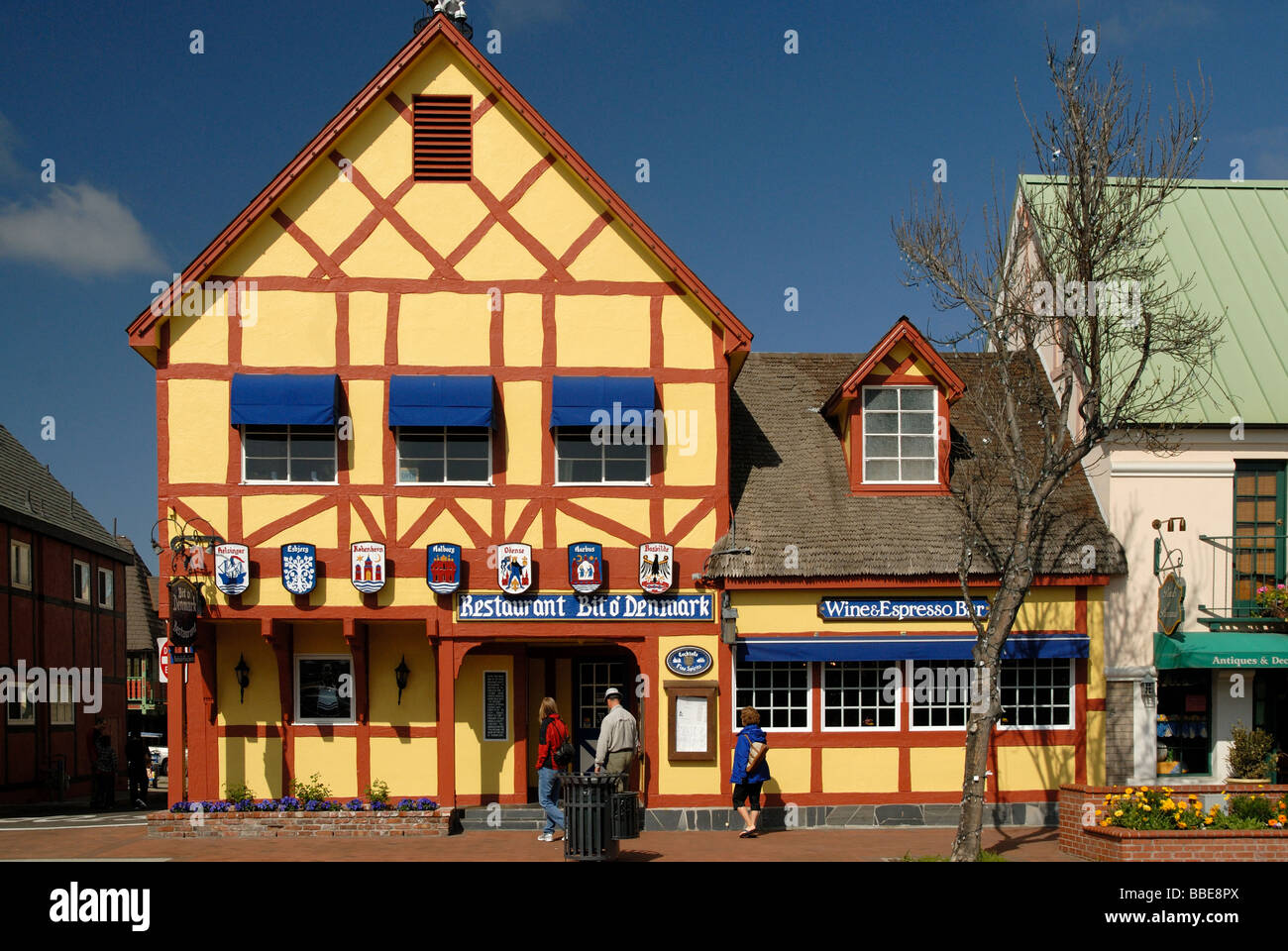 Buildings in Solvang, California Stock Photo - Alamy