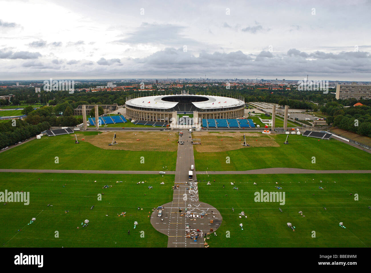 Maifeld sports field at the Olympic Stadium in Berlin, Germany, Europe ...