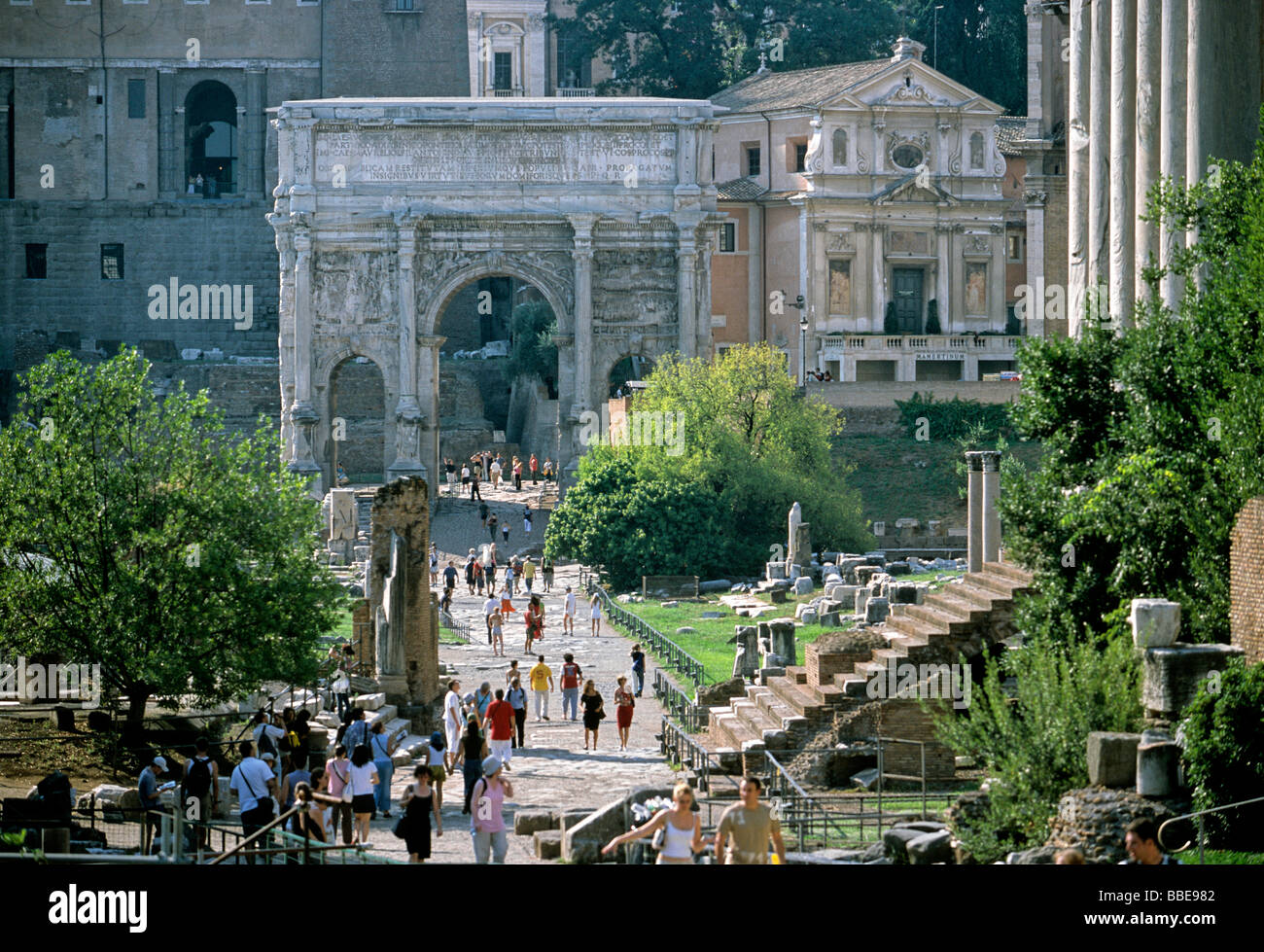 Arch of Septimius Severus, Via Sacra, Roman Forum, Rome, Lazio, Italy ...