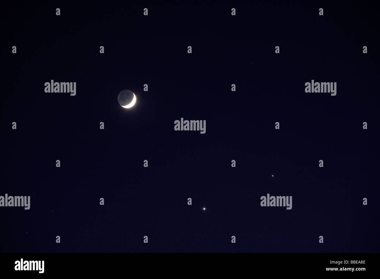 Crescent Moon And Venus