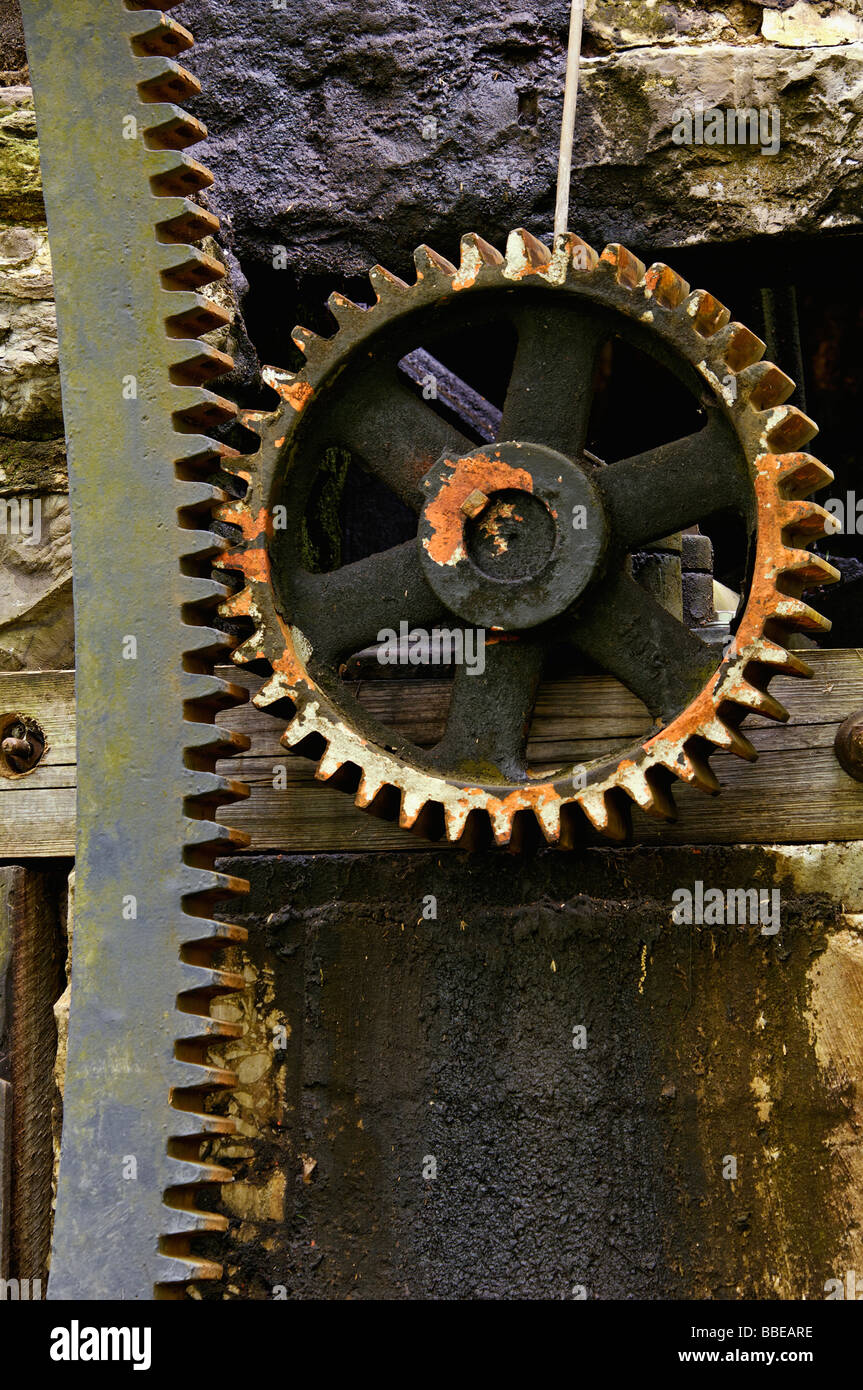 Gears of Mill Spring Grist Mill in Mill Spring Park in Wayne County ...