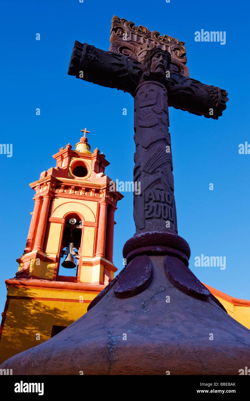 Church of San Sebastian, Bernal, Queretaro, Mexico Stock Photo - Alamy