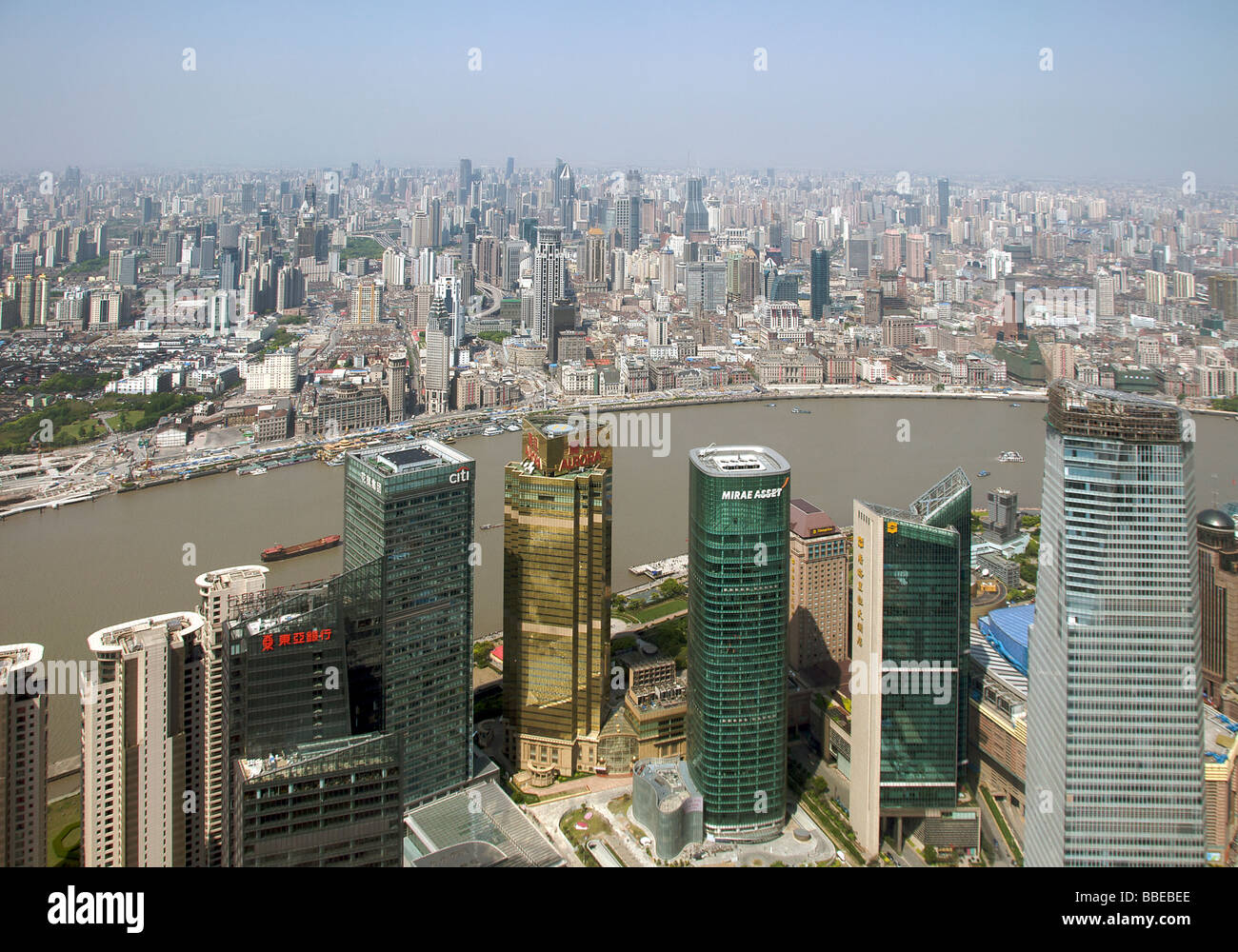 Aerial view shanghai hi-res stock photography and images - Alamy