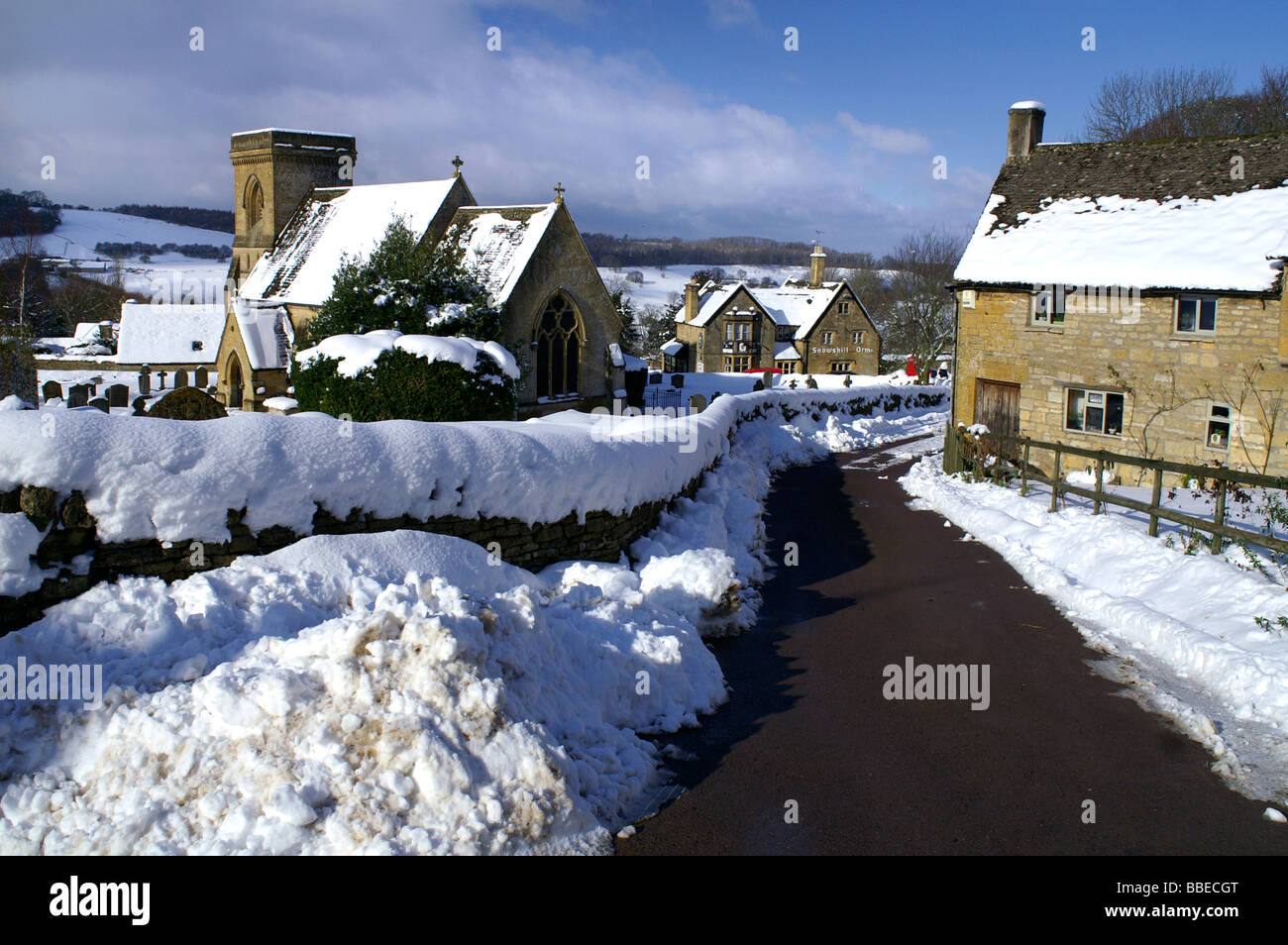 Snowshill winter hi-res stock photography and images - Alamy