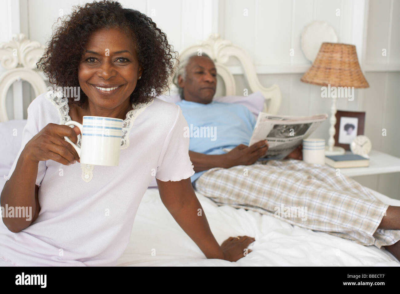 Couple in their sixties bed hi-res stock photography and images - Alamy
