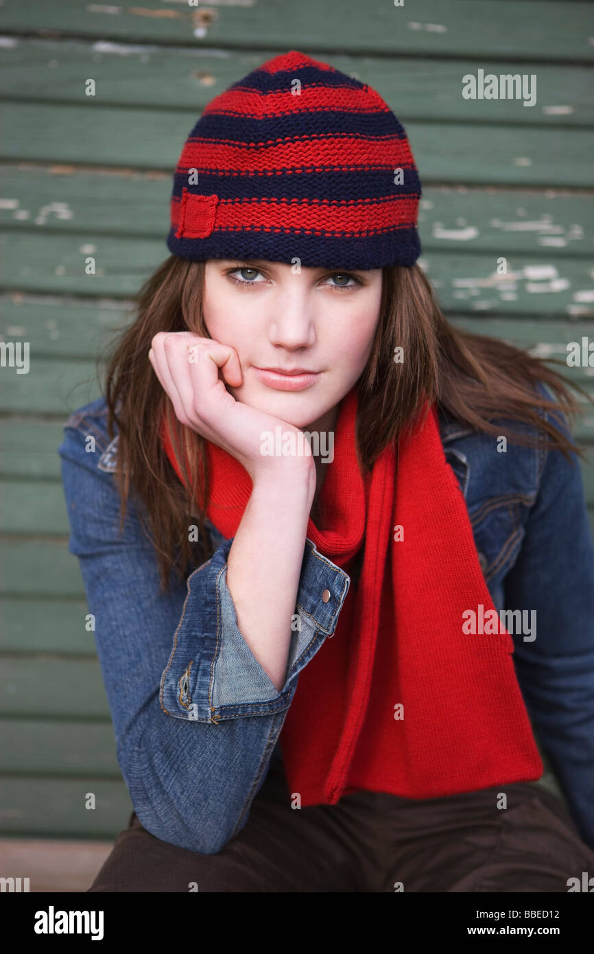 Portrait of Teenage Girl on a Farm in Hillsboro, Oregon, USA Stock ...