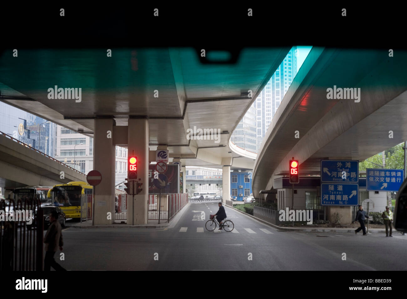 Day time shanghai city road hi-res stock photography and images - Alamy