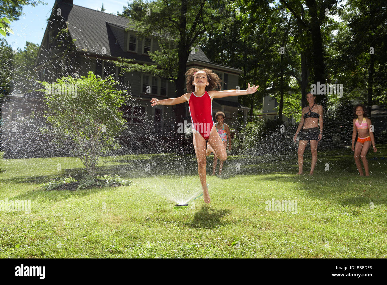 Child running through the house hi-res stock photography and images - Alamy