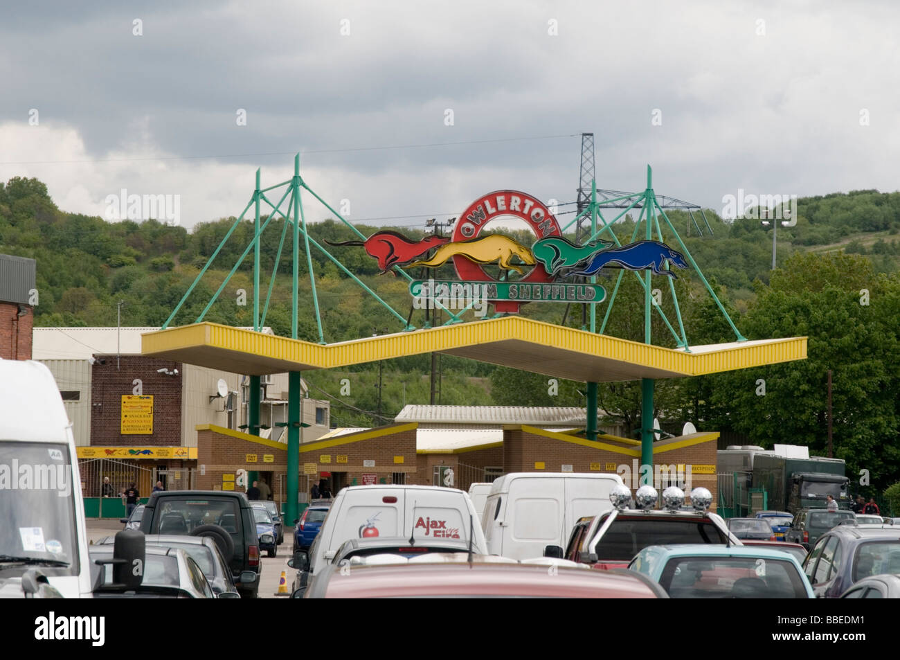 Greyhound stadium greyhounds hi-res stock photography and images - Alamy