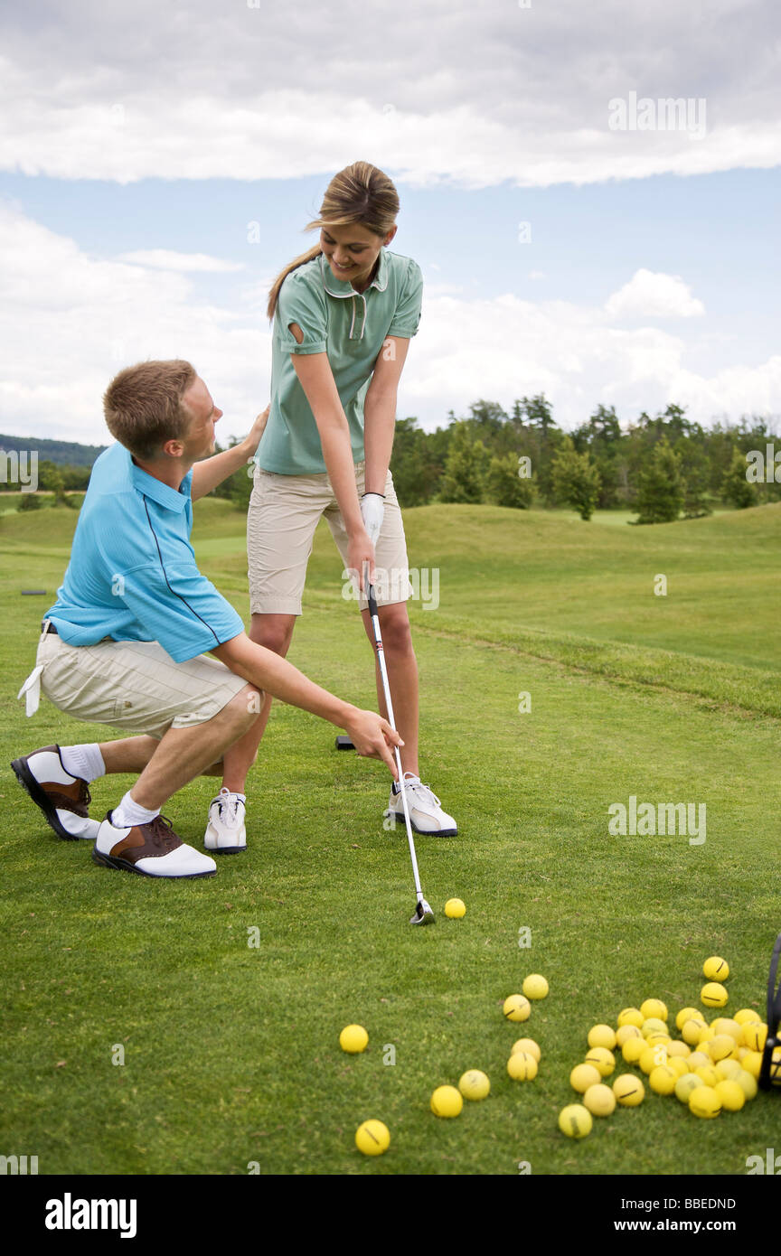 Man Crouching Playing Golf High Resolution Stock Photography and Images ...