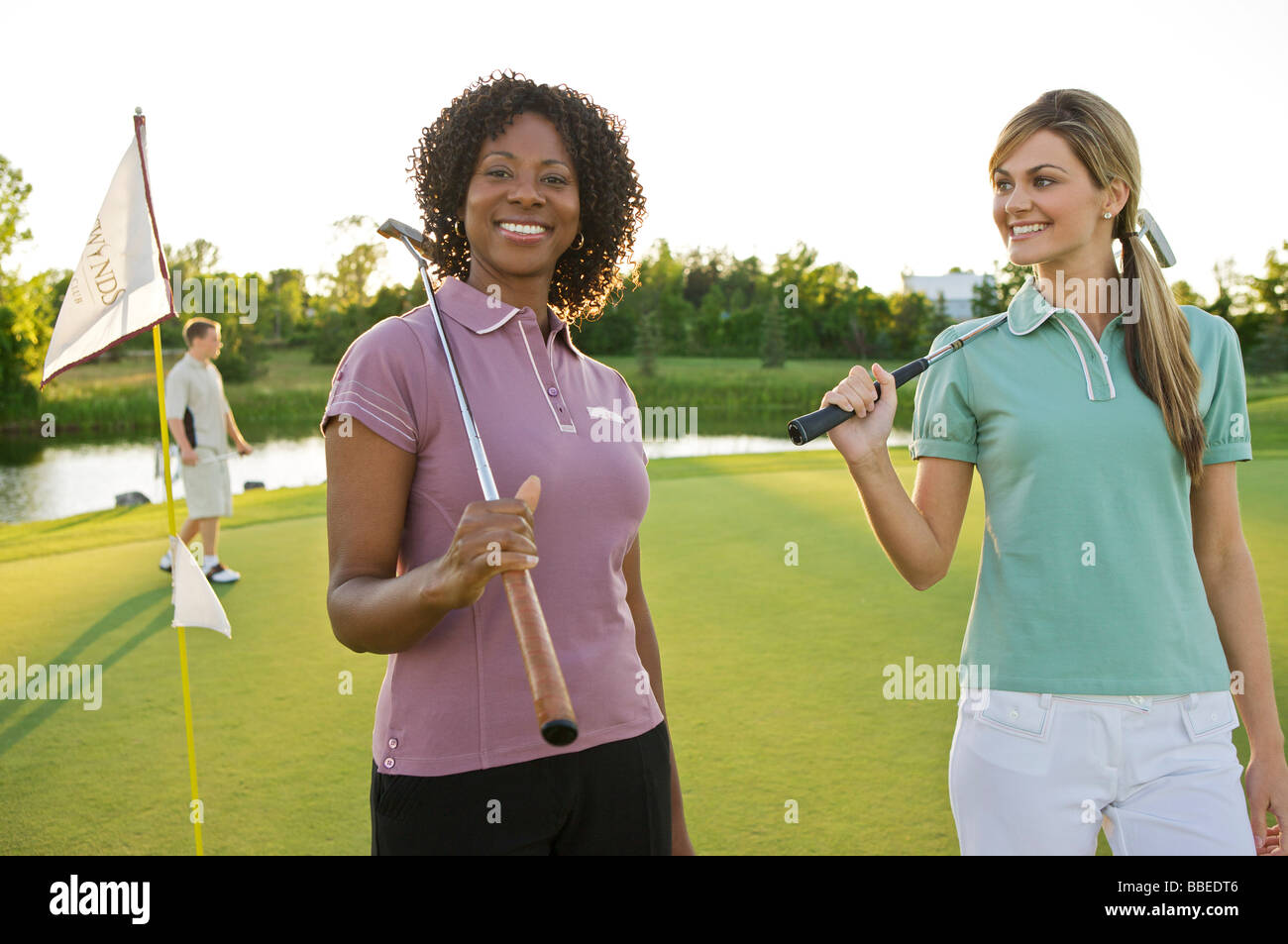 Friends Playing Golf, Burlington, Ontario, Canada Stock Photo - Alamy