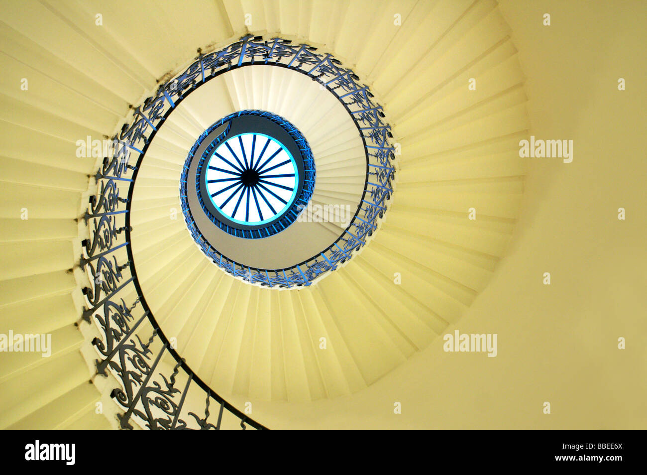The Tulip Staircase, Queen's House. Greenwich Stock Photo - Alamy