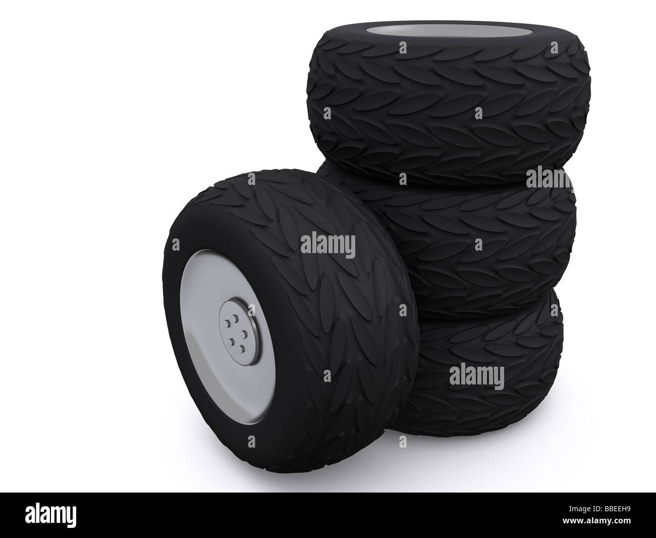 White car with black wheels hi-res stock photography and images - Alamy