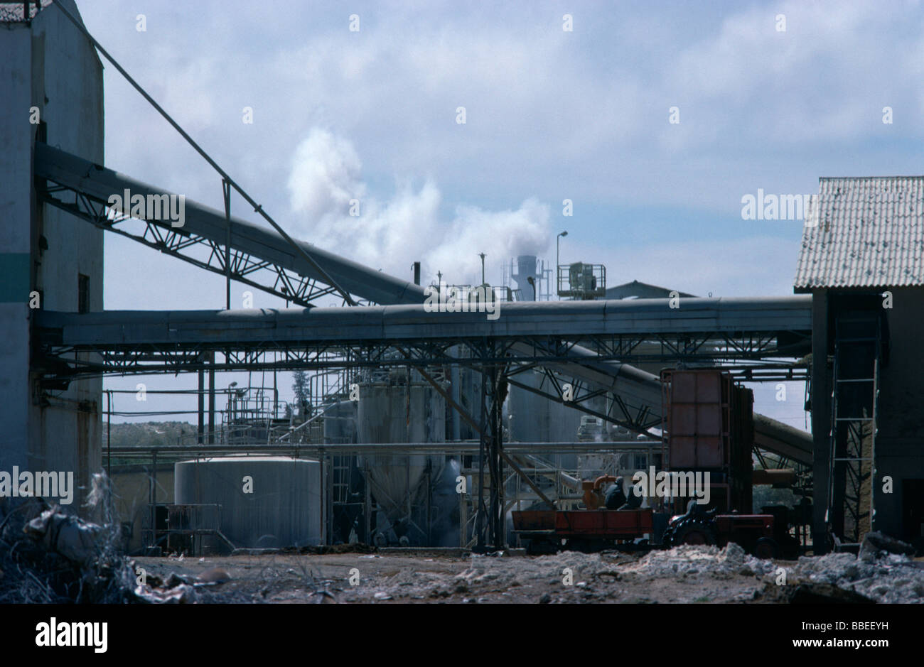 TUNISIA North Africa Metlaoui Phosphate processing plant Stock Photo ...