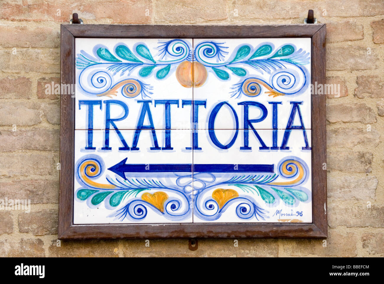 Trattoria sign hi-res stock photography and images - Alamy