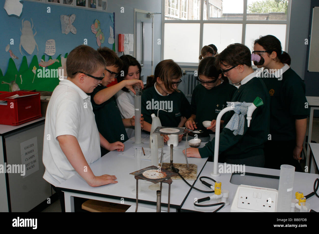 CHILDREN Education Secondary School Food technology science pupils at ...
