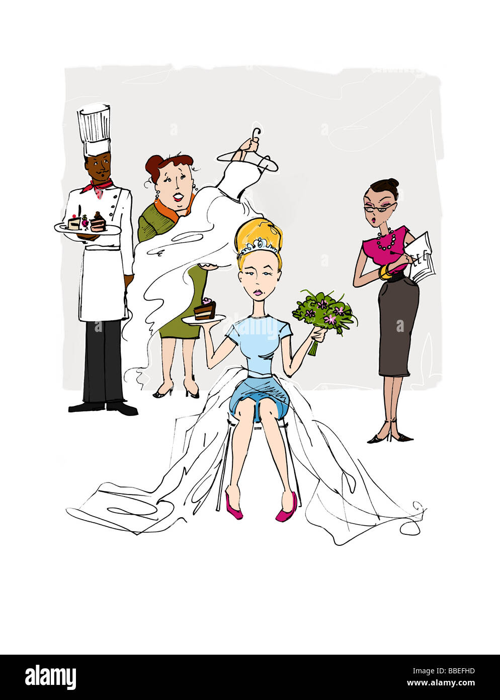 Stressed old man illustration hi-res stock photography and images - Alamy