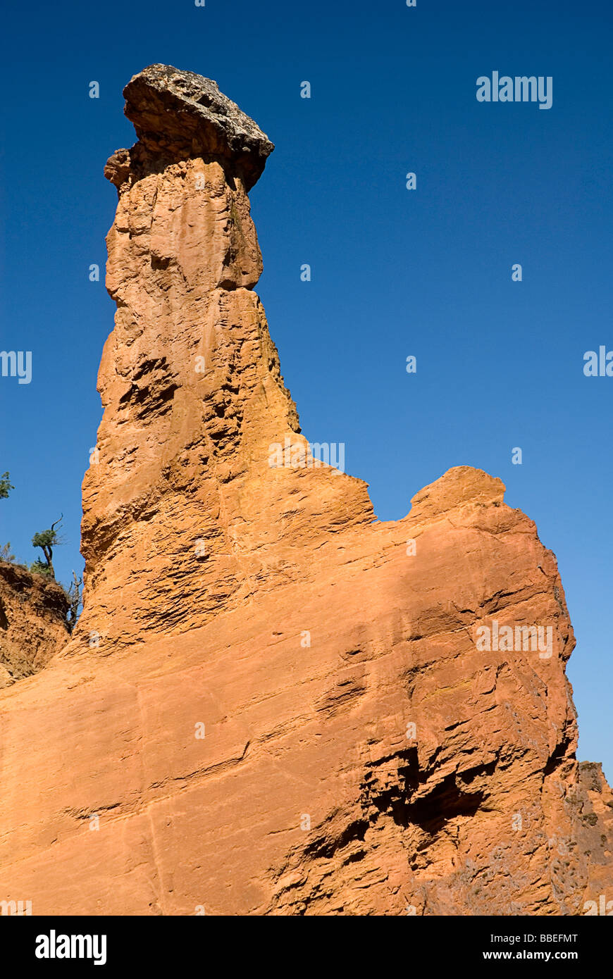 Cheminee de fee or fairy chimney on the ochre trail hi-res stock ...