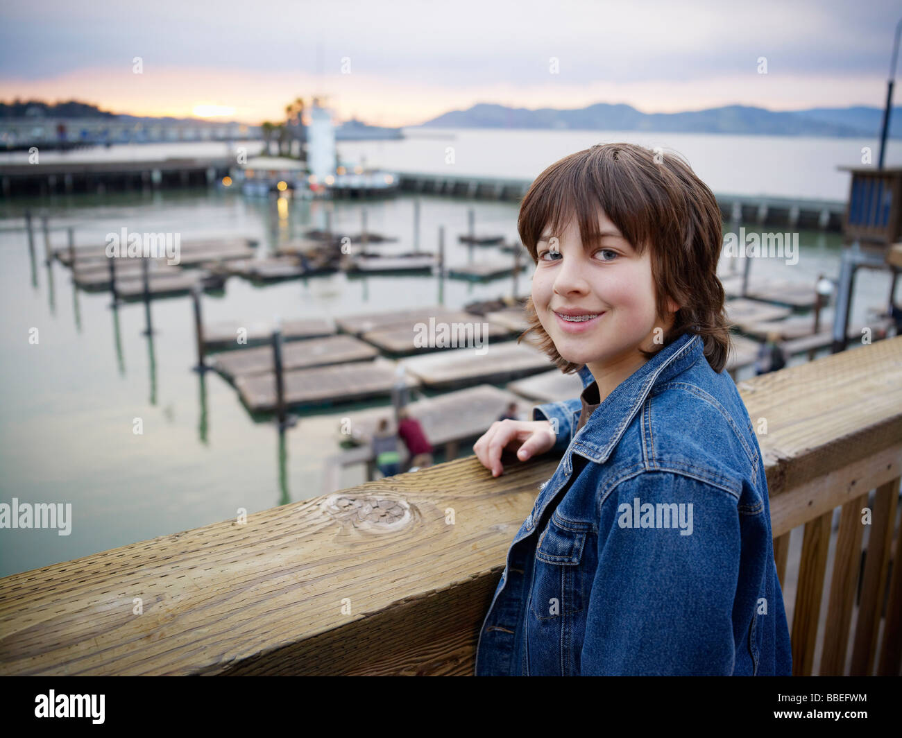 Lone boy water hi-res stock photography and images - Alamy