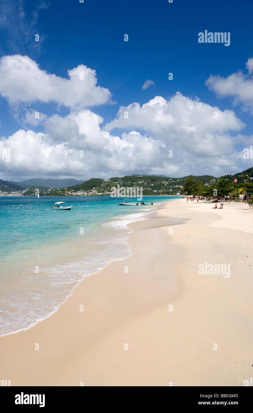 WEST INDIES Grenada St George Waves of aquamarine sea breaking on the ...