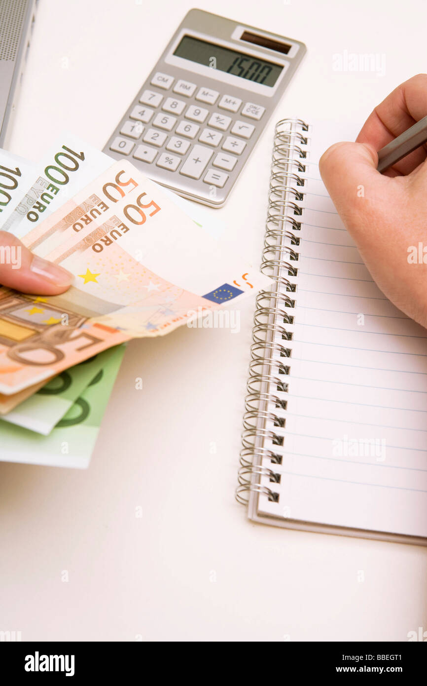 Woman's Hands Counting Money Stock Photo - Alamy