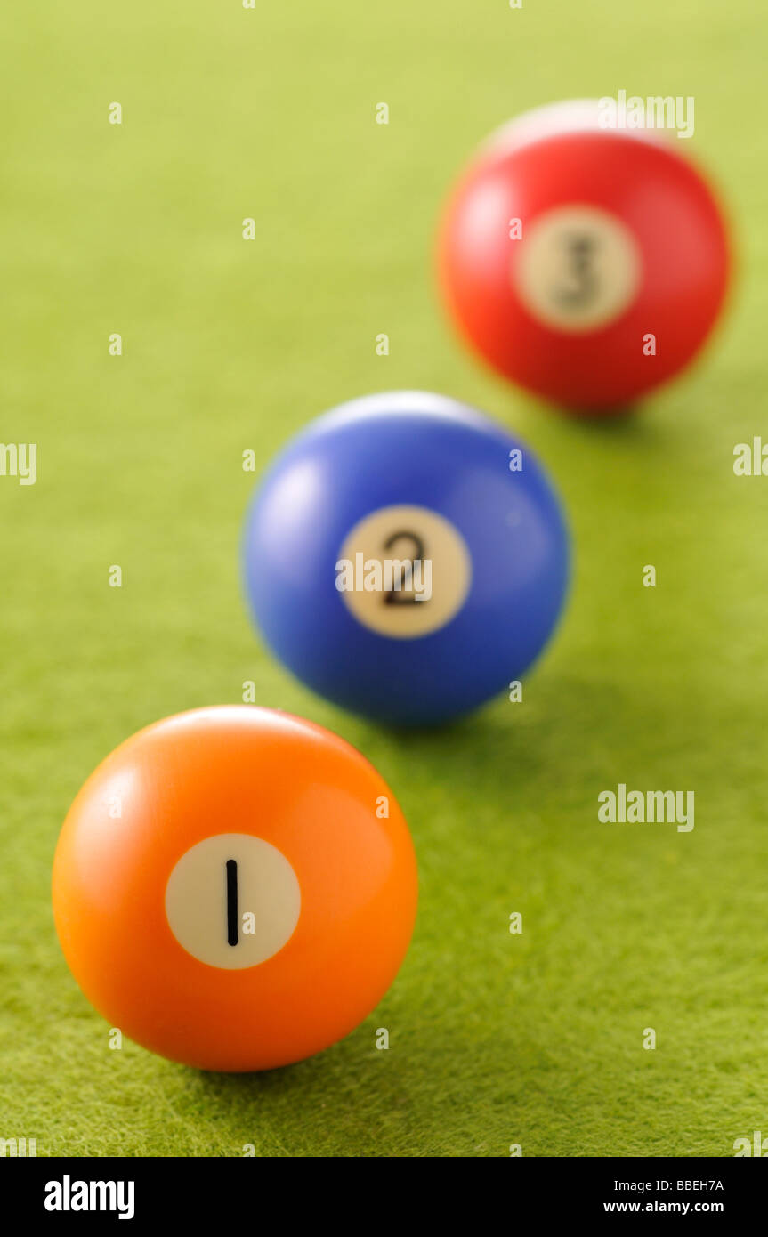 Pool balls 1 hi-res stock photography and images - Alamy