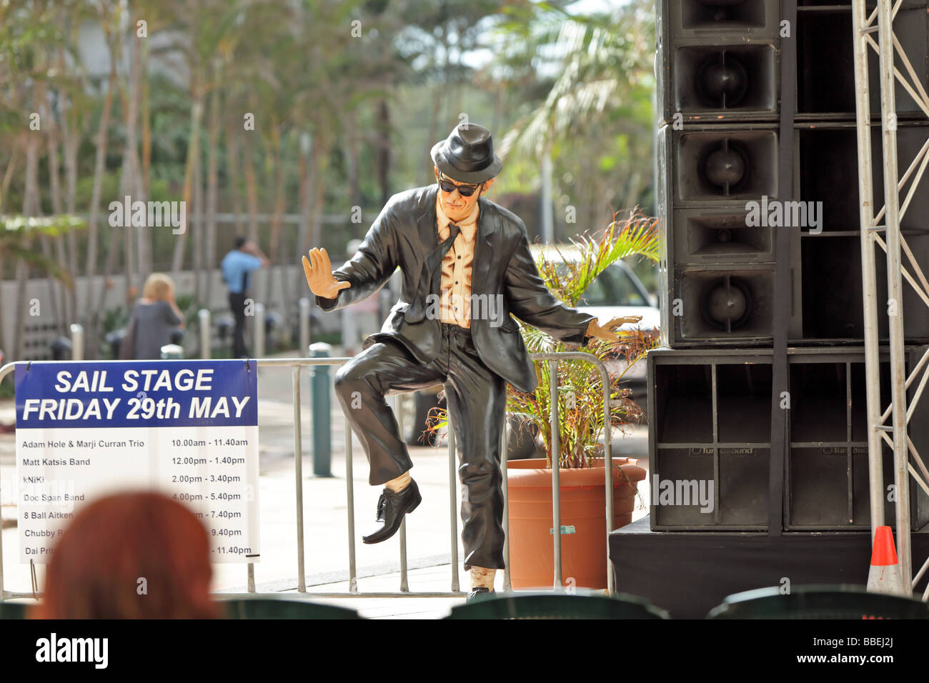 Jazz musician statue hi-res stock photography and images - Alamy