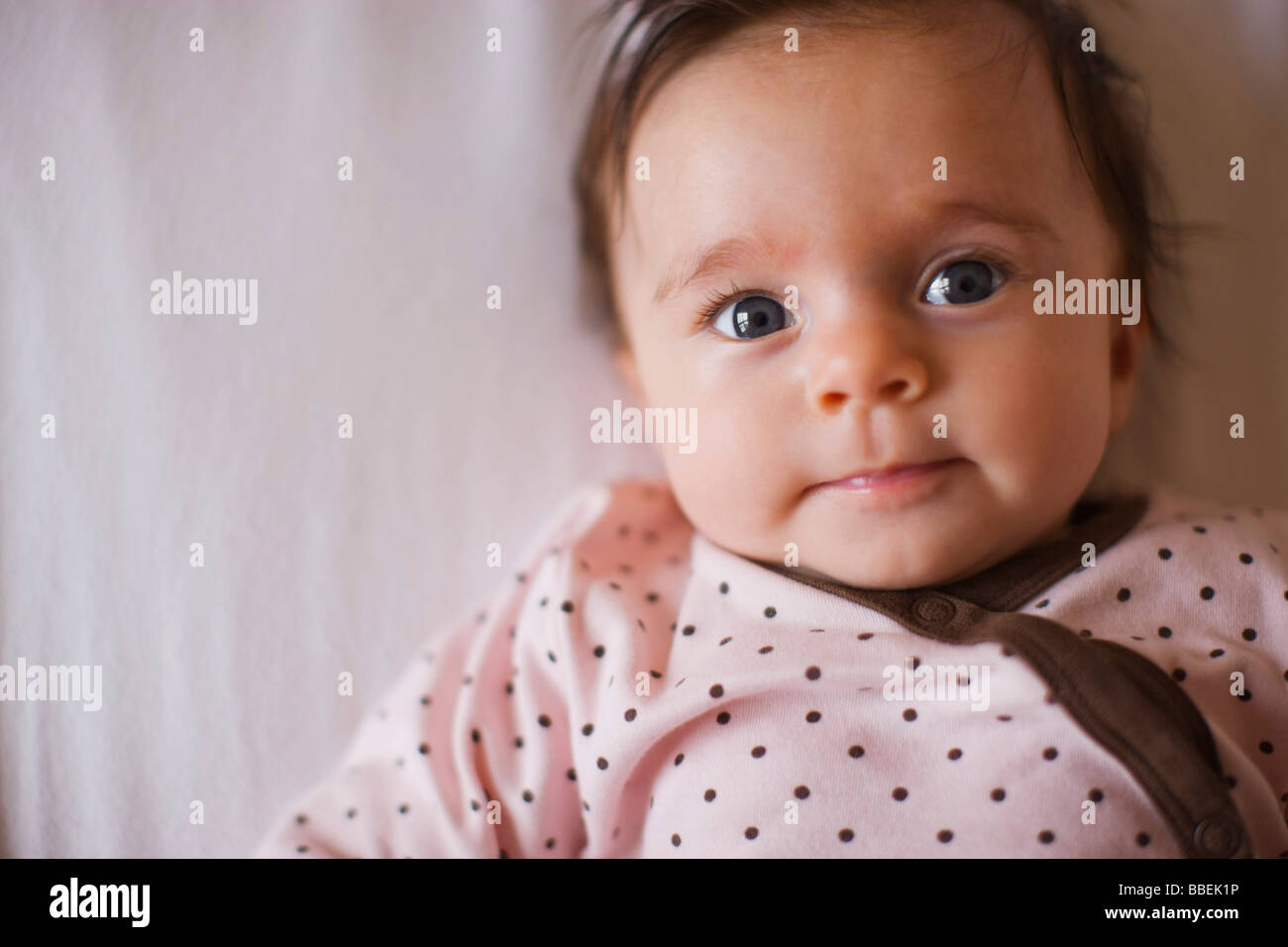 6 month old baby girl portrait lying down 6 hi-res stock photography and images - Alamy