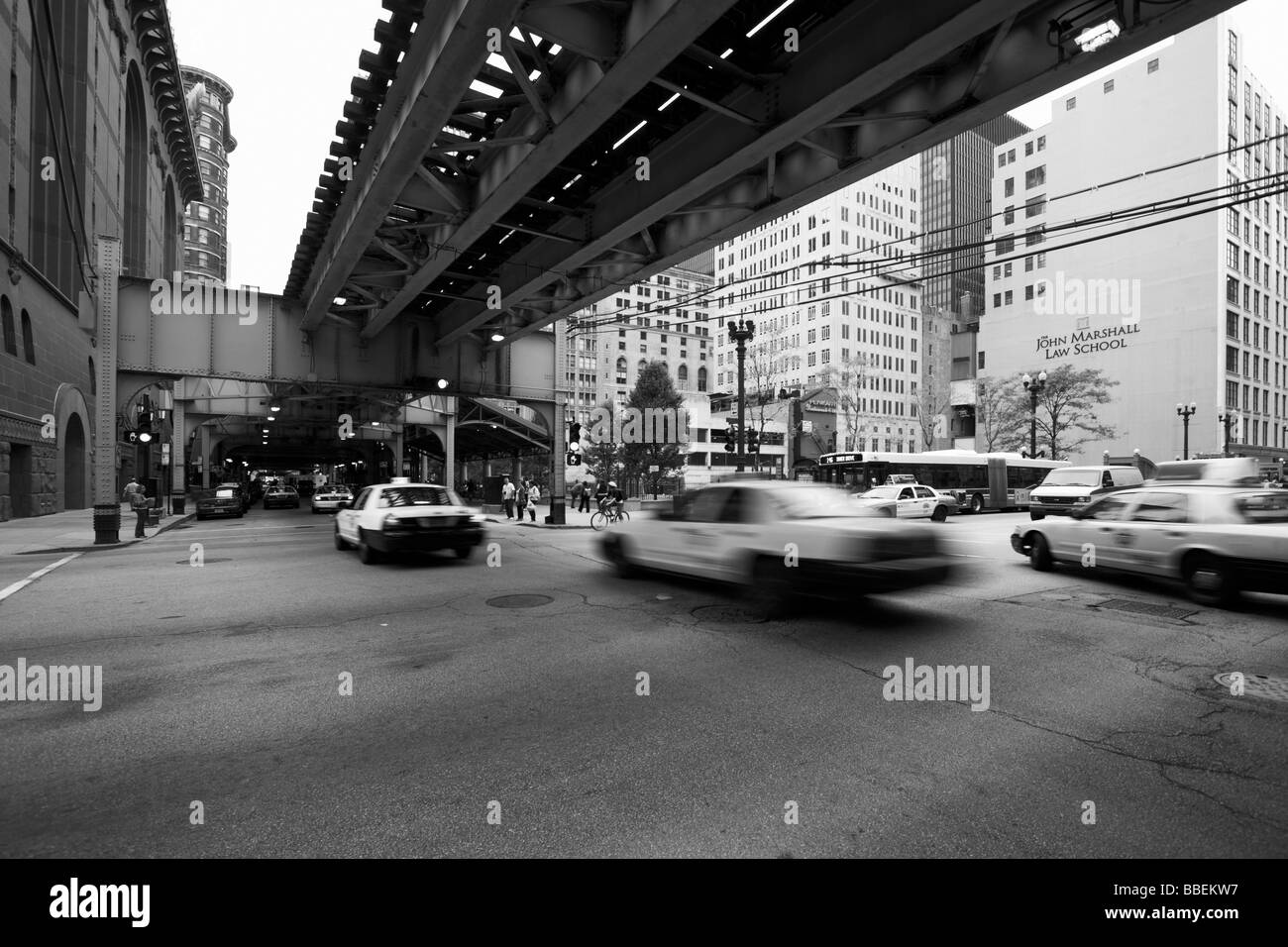 Chicago Illinois City Urban Transportation High Resolution Stock ...