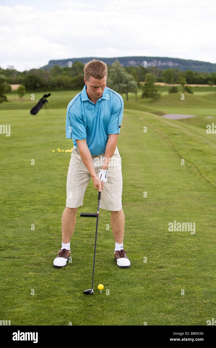 Man Golfing, Burlington, Ontario, Canada Stock Photo - Alamy