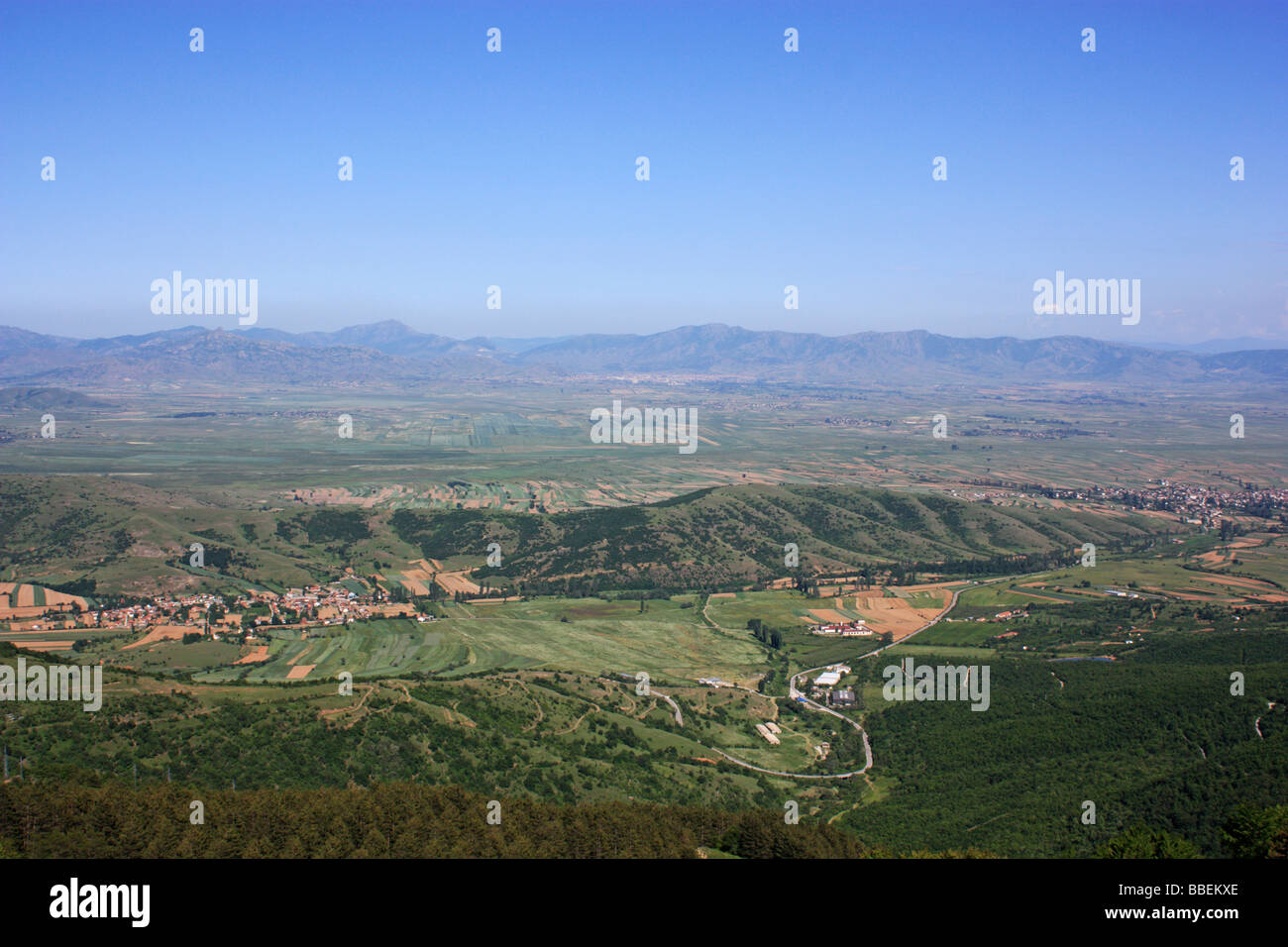 The plain of Pelagonia, Macedonia Stock Photo - Alamy