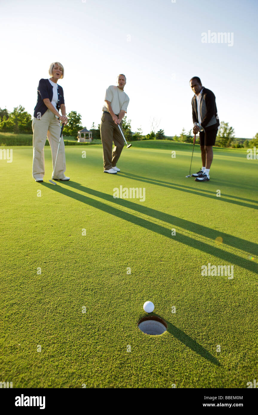 Group of People Playing Golf, Burlington, Ontario, Canada Stock Photo ...