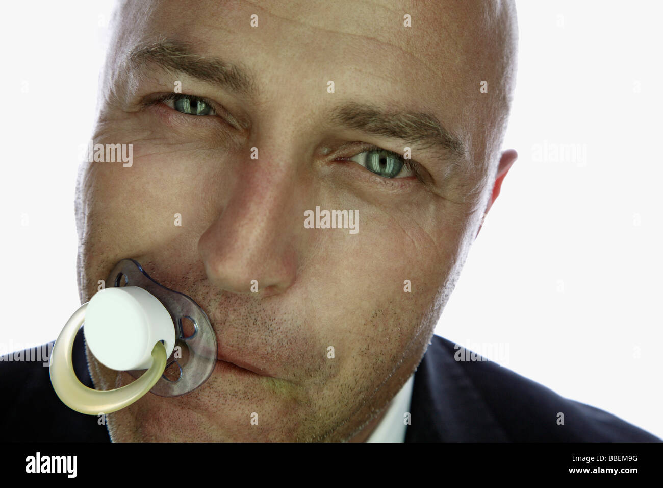 Man bald shaved head expression hi-res stock photography and images - Alamy