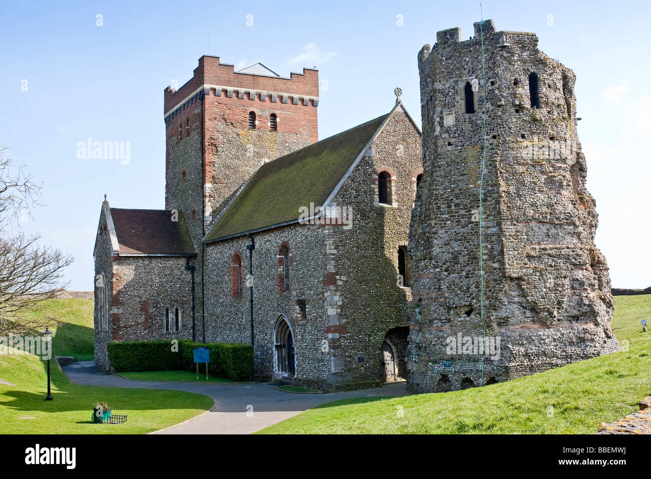 Saxon church of St Mary in Castro, Dover Castle Stock Photo - Alamy