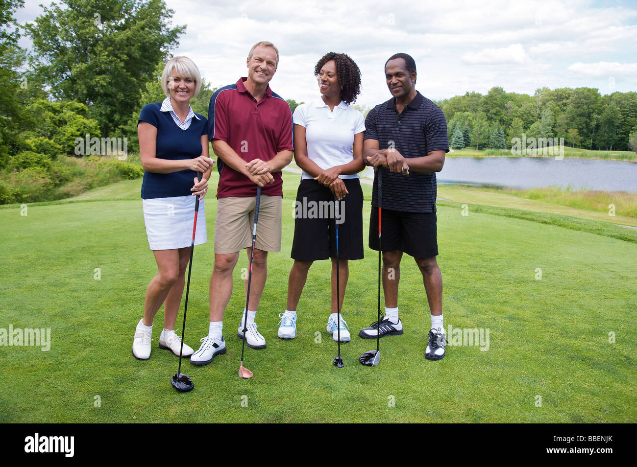 Group Portrait of Golfers Stock Photo - Alamy