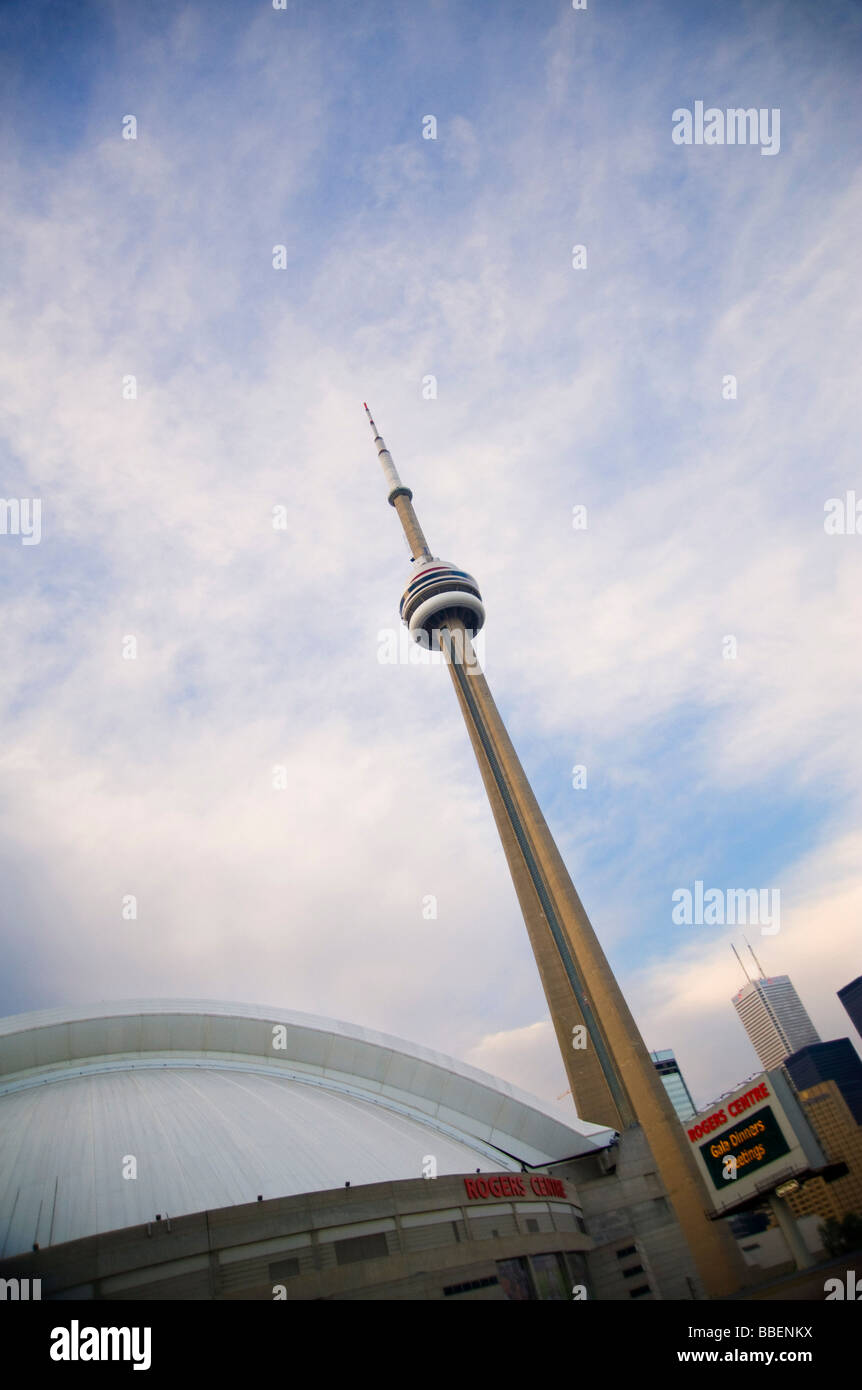 Rogers Centre and CN Tower, Toronto, Ontario, Canada Stock Photo - Alamy