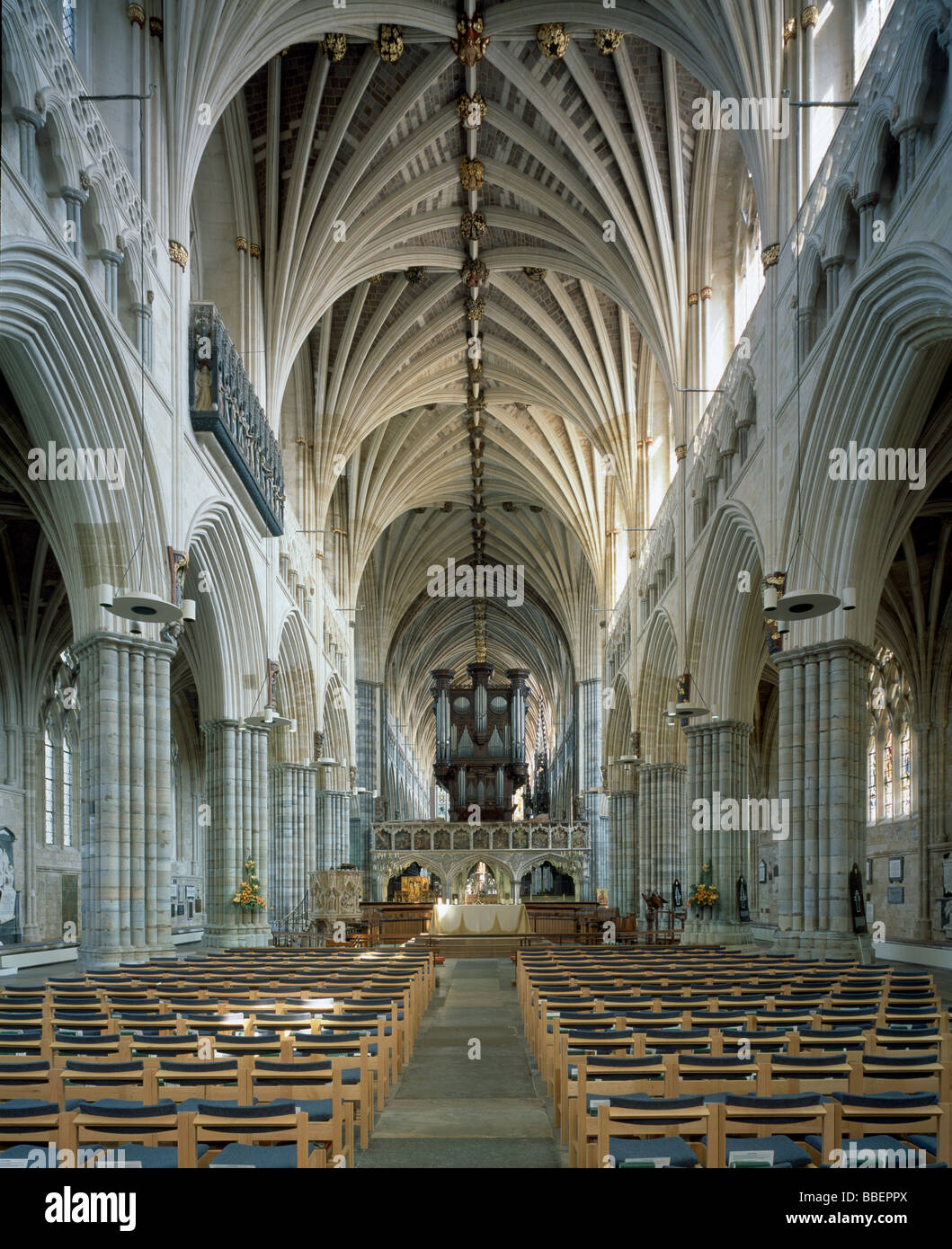 Exeter Cathedral Nave Stock Photo - Alamy